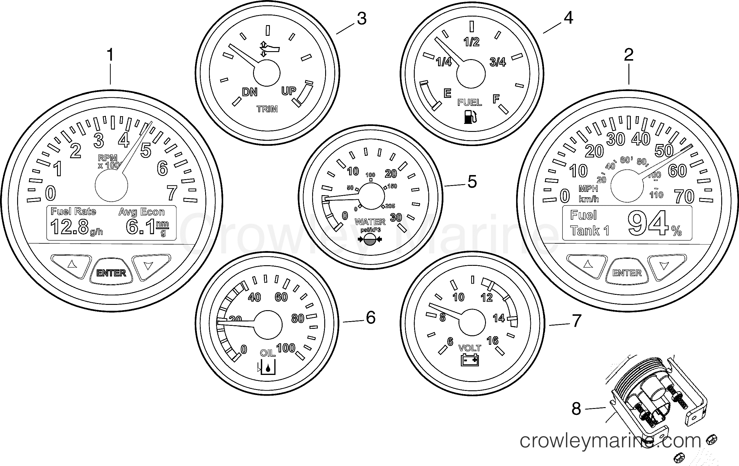 GAUGES - I-COMMAND CLASSIC - 2005-2010 Rigging Accessories Instruments ...