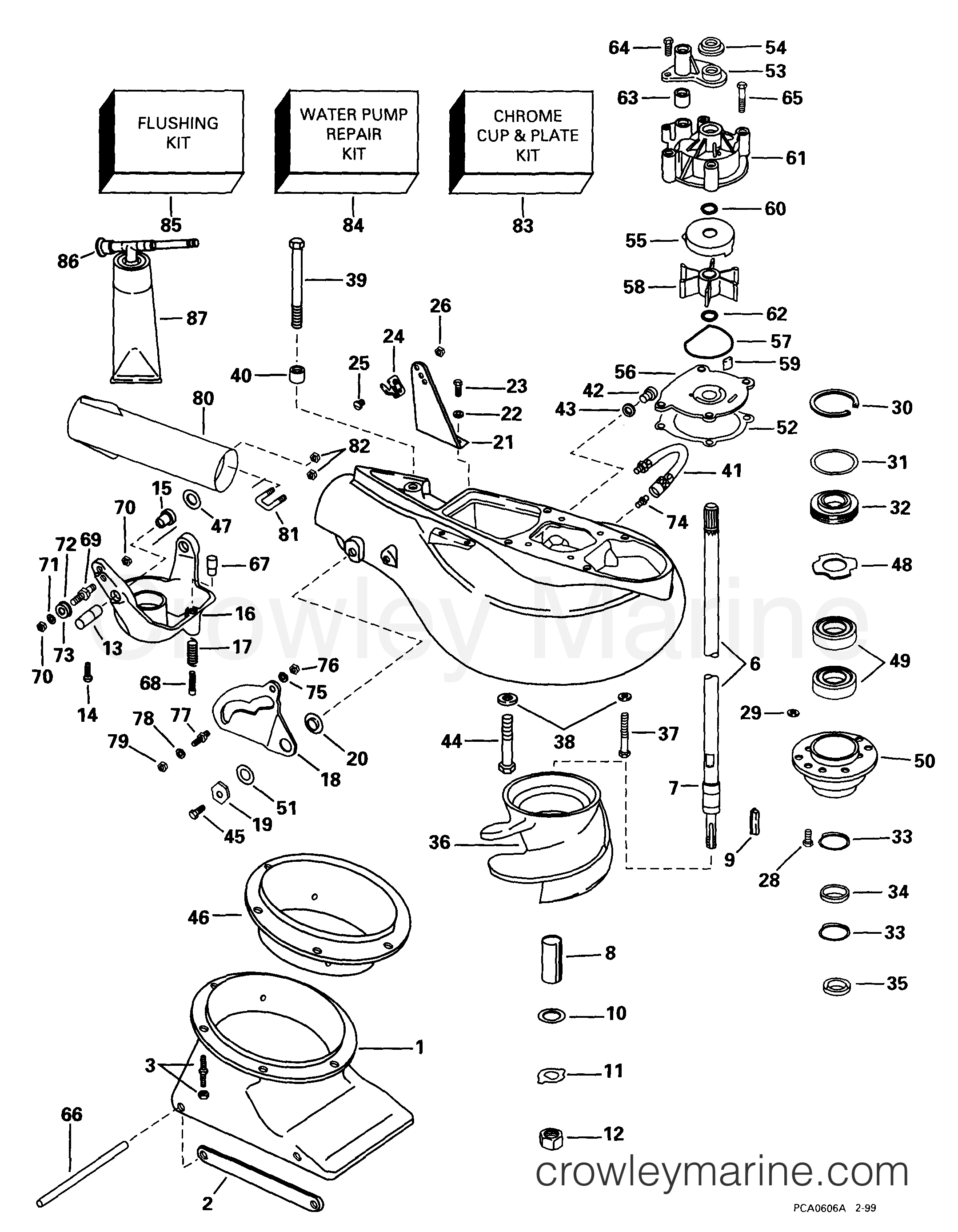 JET DRIVE UNIT - 1999 Outboard 115 BJ115PLEEM | Crowley Marine