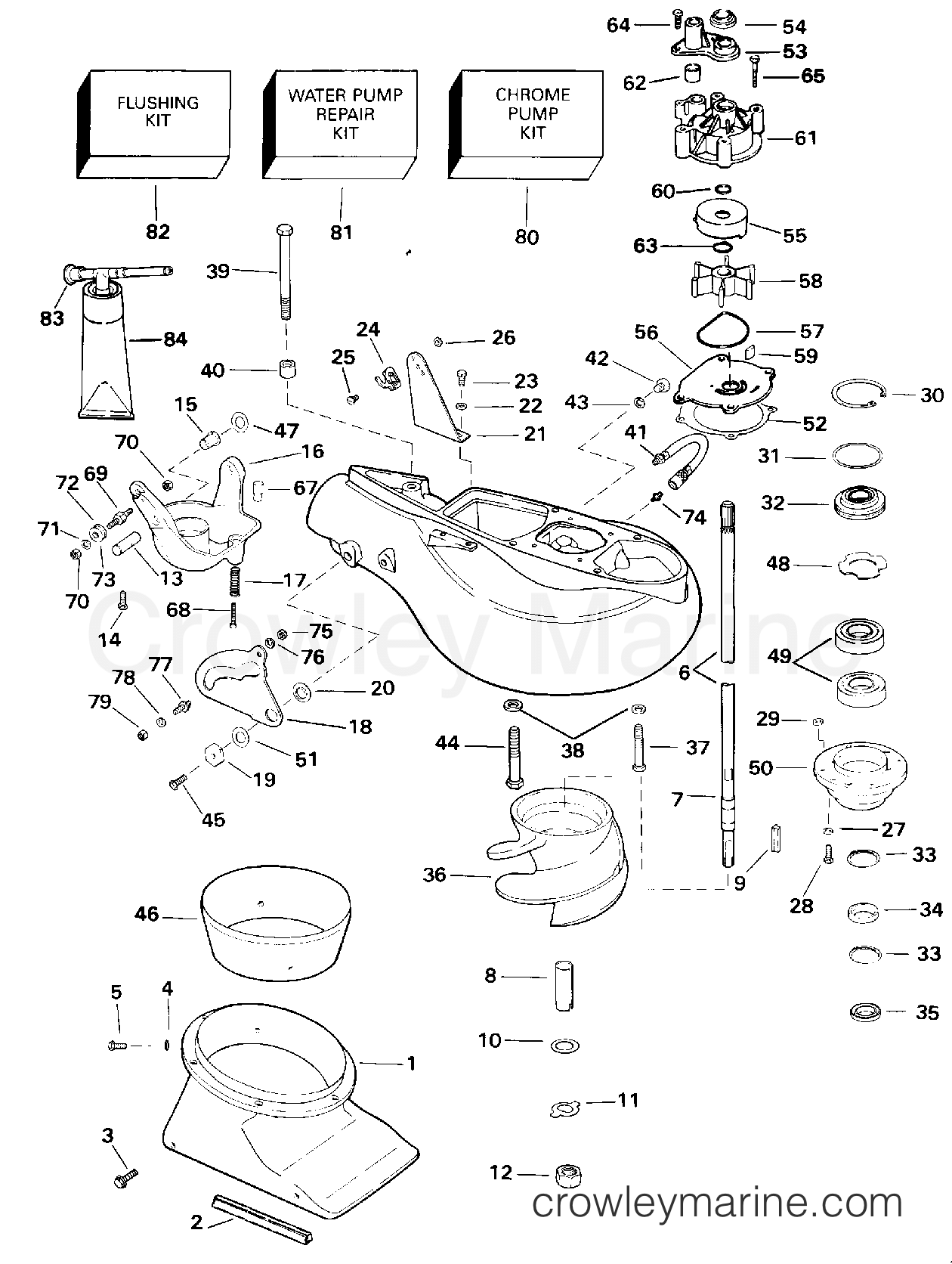 JET DRIVE UNIT - 1993 Outboard 150 VE150GLETG | Crowley Marine
