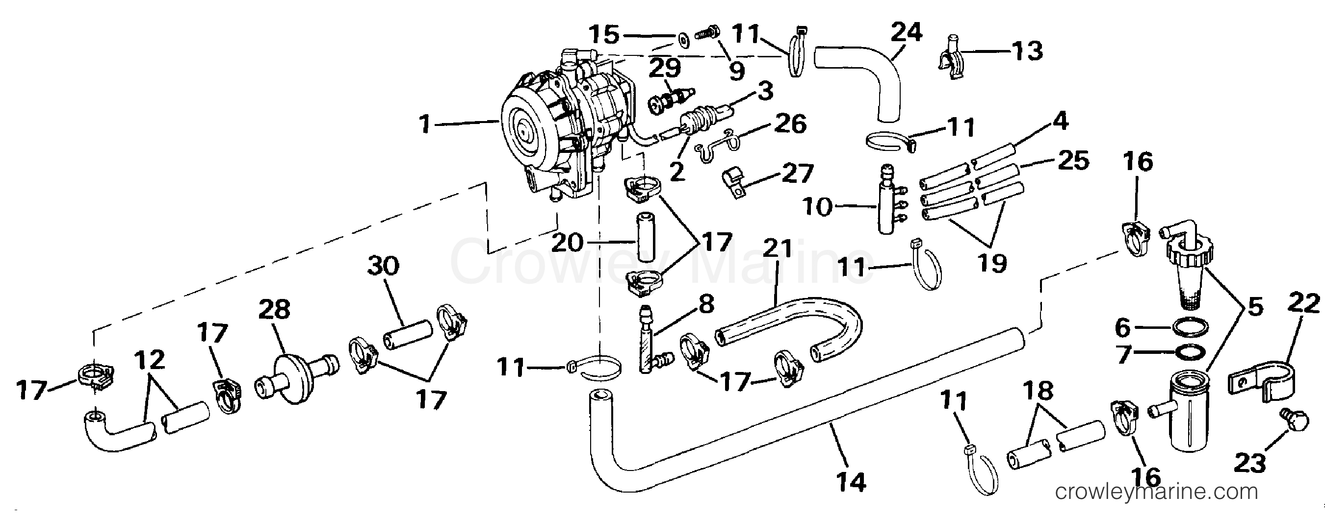 VRO PUMP - 1987 Outboard 40 J40TLCUD | Crowley Marine