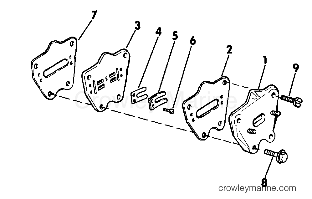 INTAKE MANIFOLD - 1971 Outboard 4 4R71D | Crowley Marine