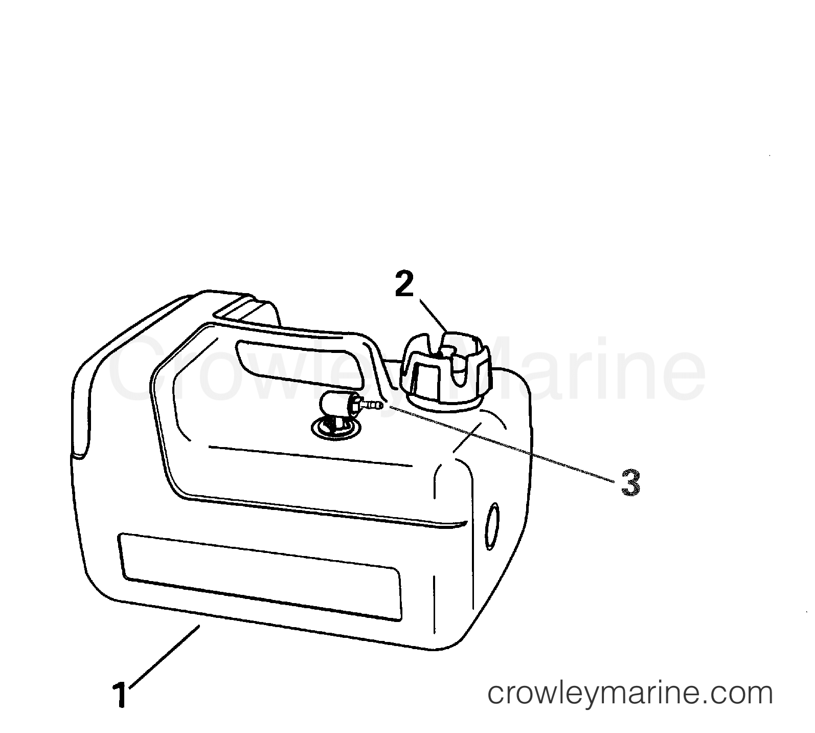 FUEL TANK - 2000 Outboard 8 E8DRSSM | Crowley Marine