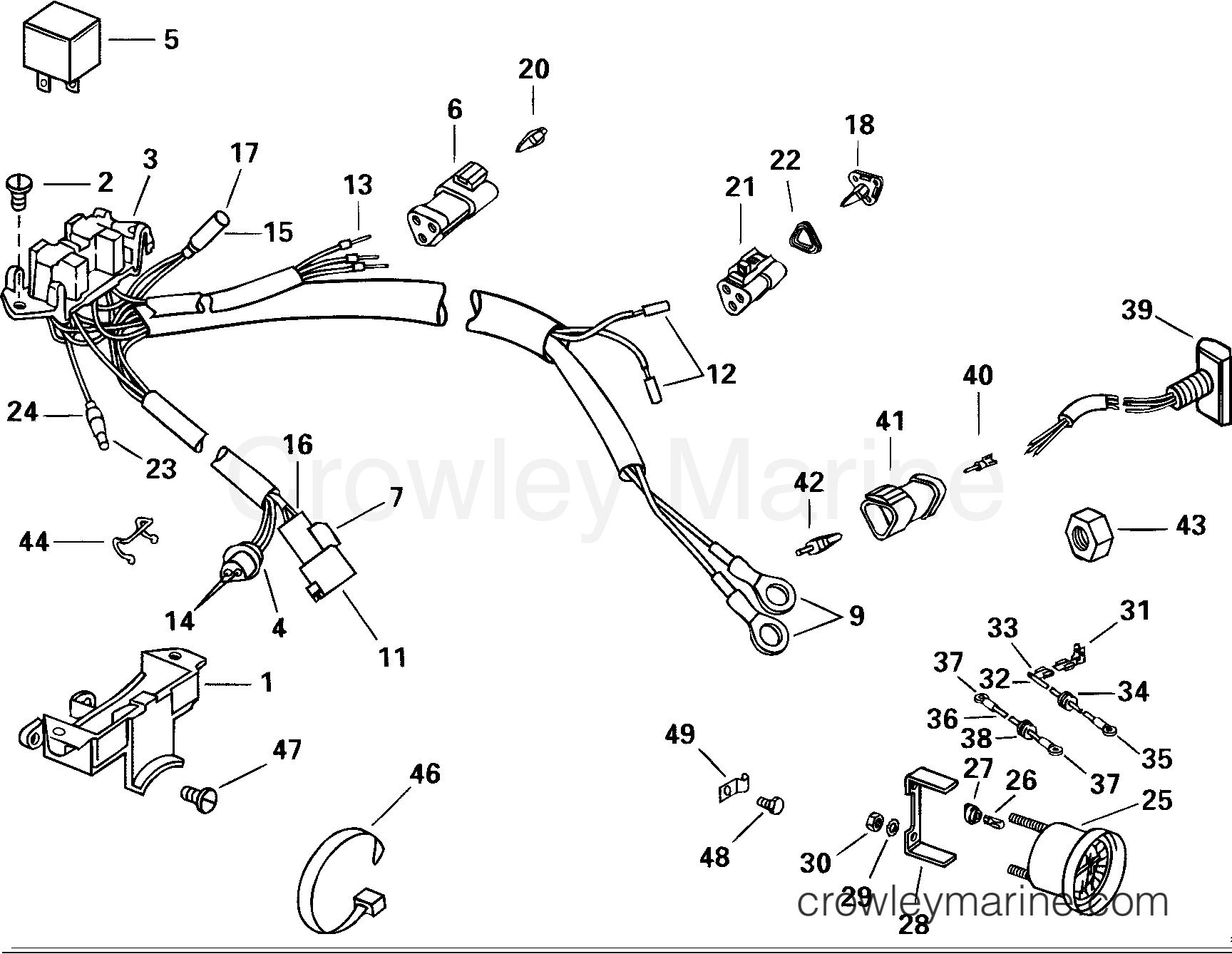 POWER TRIM/TILT ELECTRIC - 2000 Outboard 150 J150CXSSC | Crowley Marine