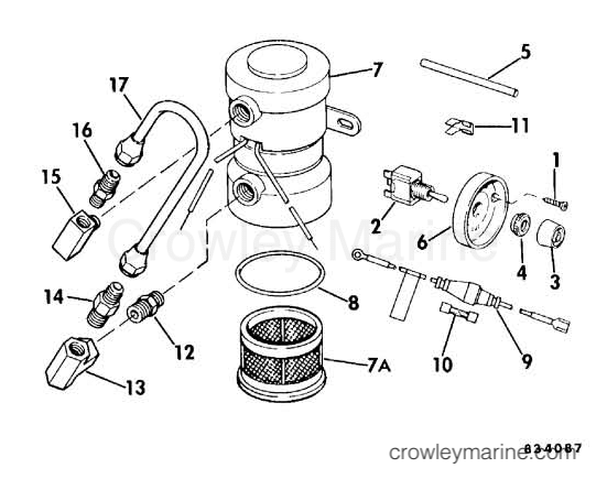 ELECTRIC PRIMER PUMP ASSY. - 1982 Sea Drive 2.5L 1ABLCN | Crowley Marine