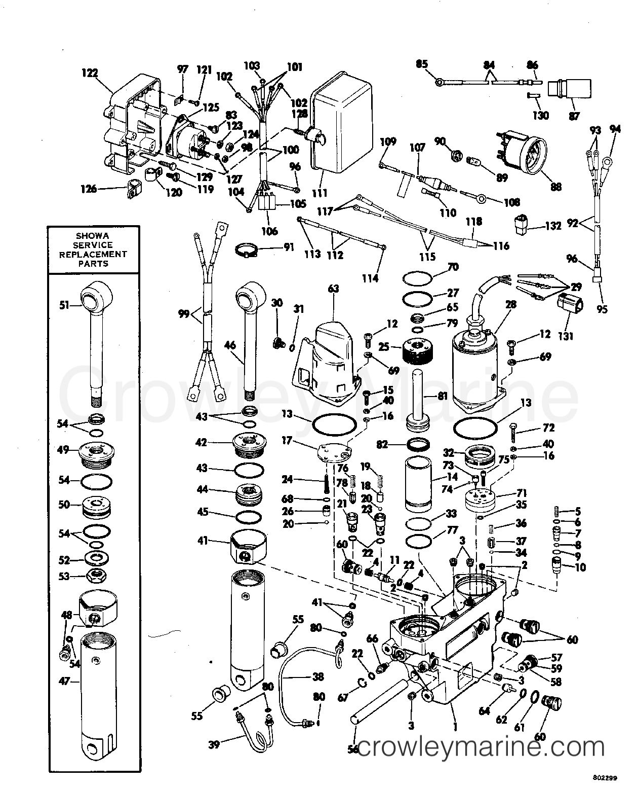 POWER TILT AND TRIM MODELS WITH "H" SUFFIX ONLY - 1981 Outboard 150 ...