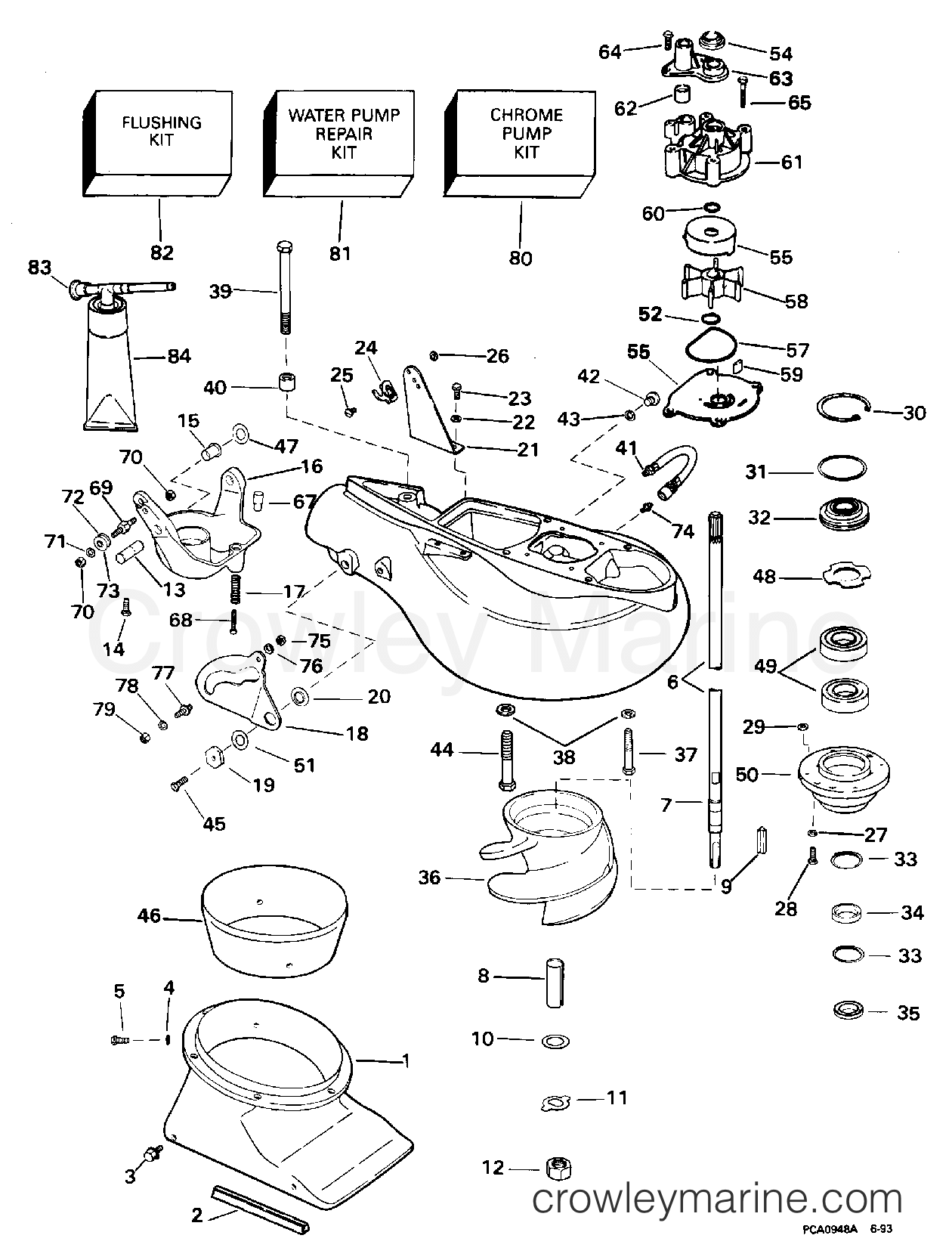 JET DRIVE UNIT - 1995 Outboard 80 E115JLEOR | Crowley Marine