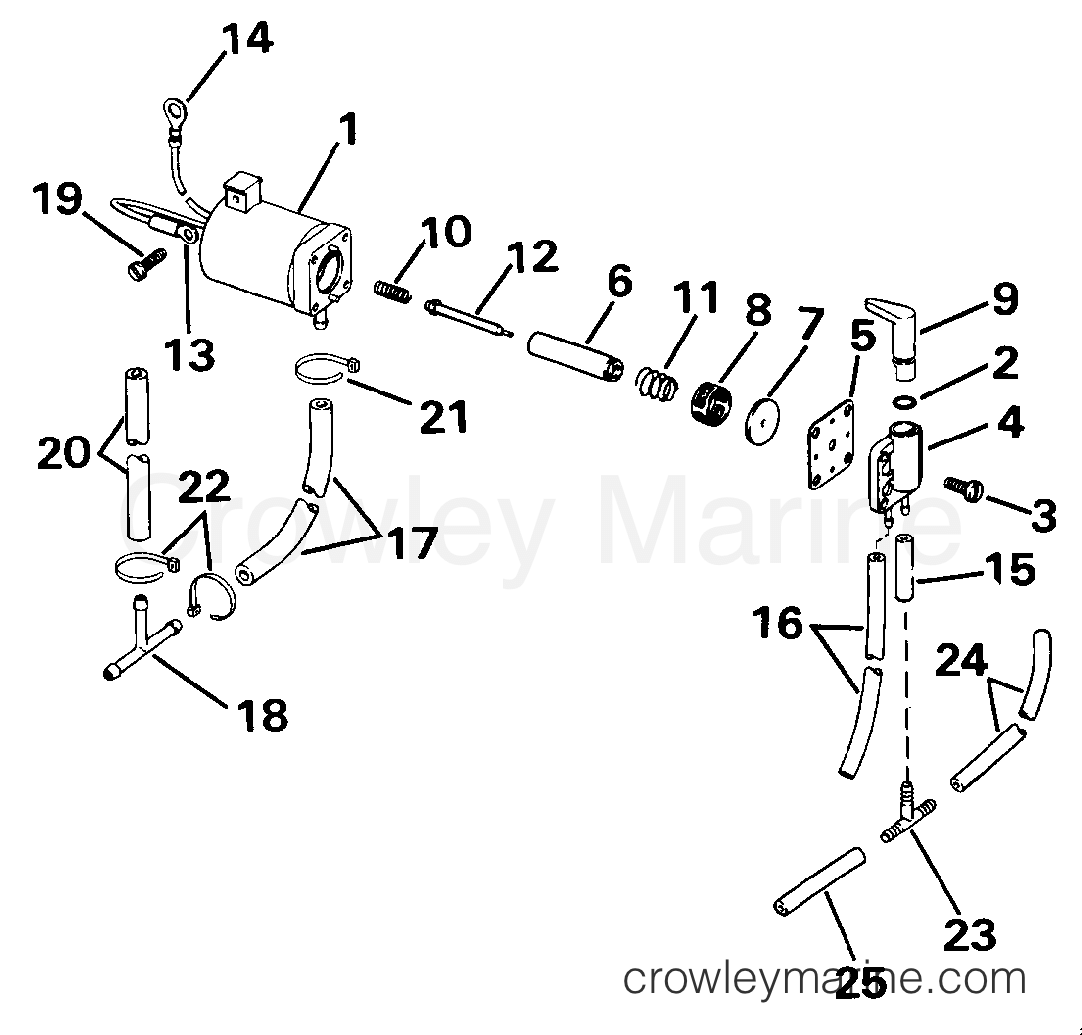 ELECTRIC PRIMER SYSTEM - 1986 Outboard 20 E20CRCDC | Crowley Marine