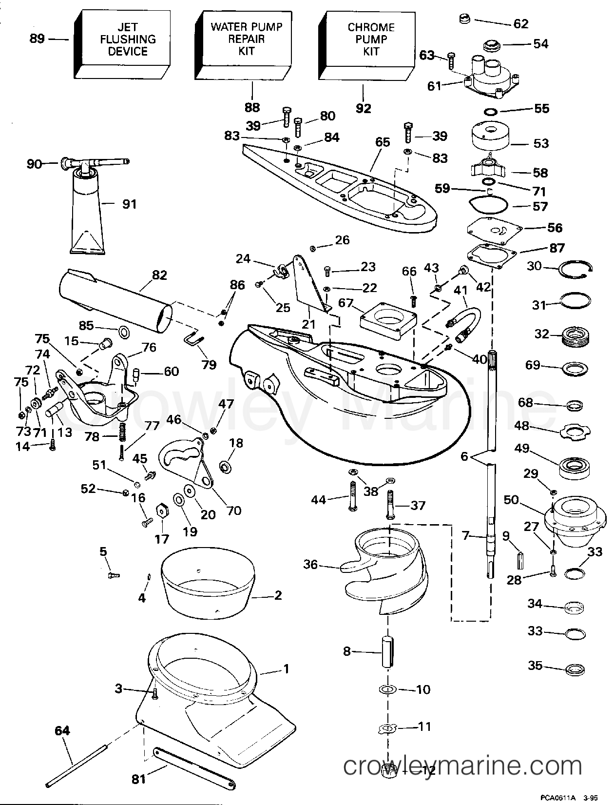 JET DRIVE UNIT - 1995 Outboard 40 E40EEOD | Crowley Marine