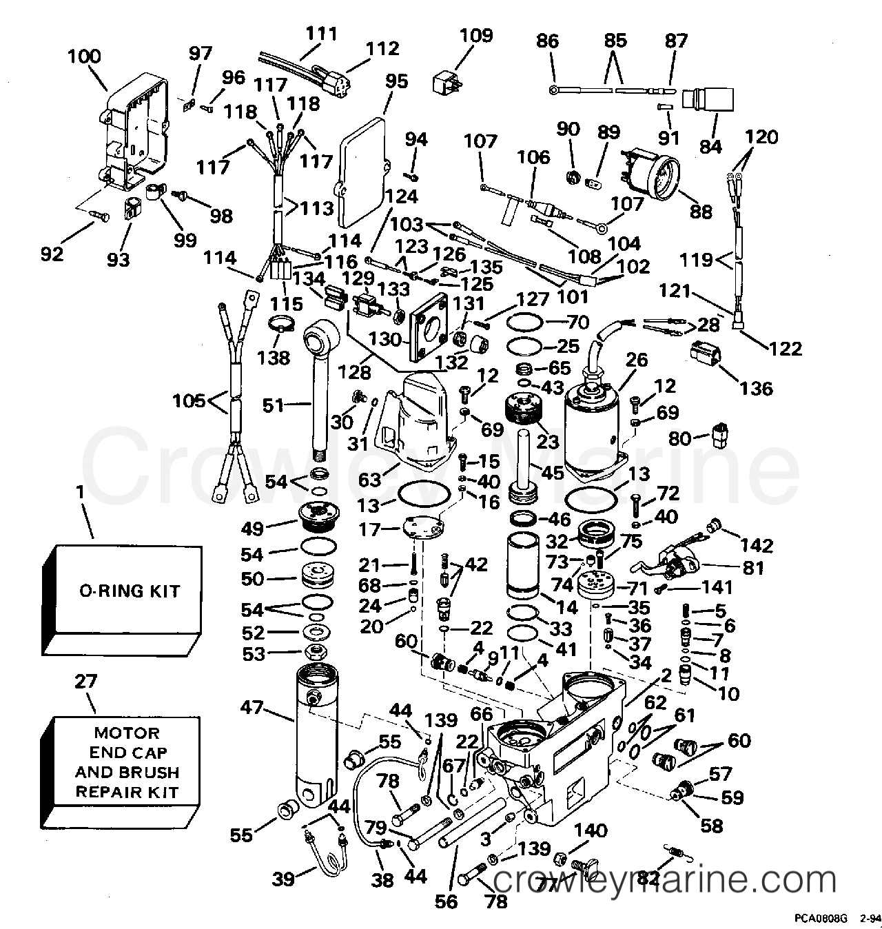 POWER TRIM/TILT KIT - 88 & 90 MODELS - 1996 Rigging Accessories Power ...
