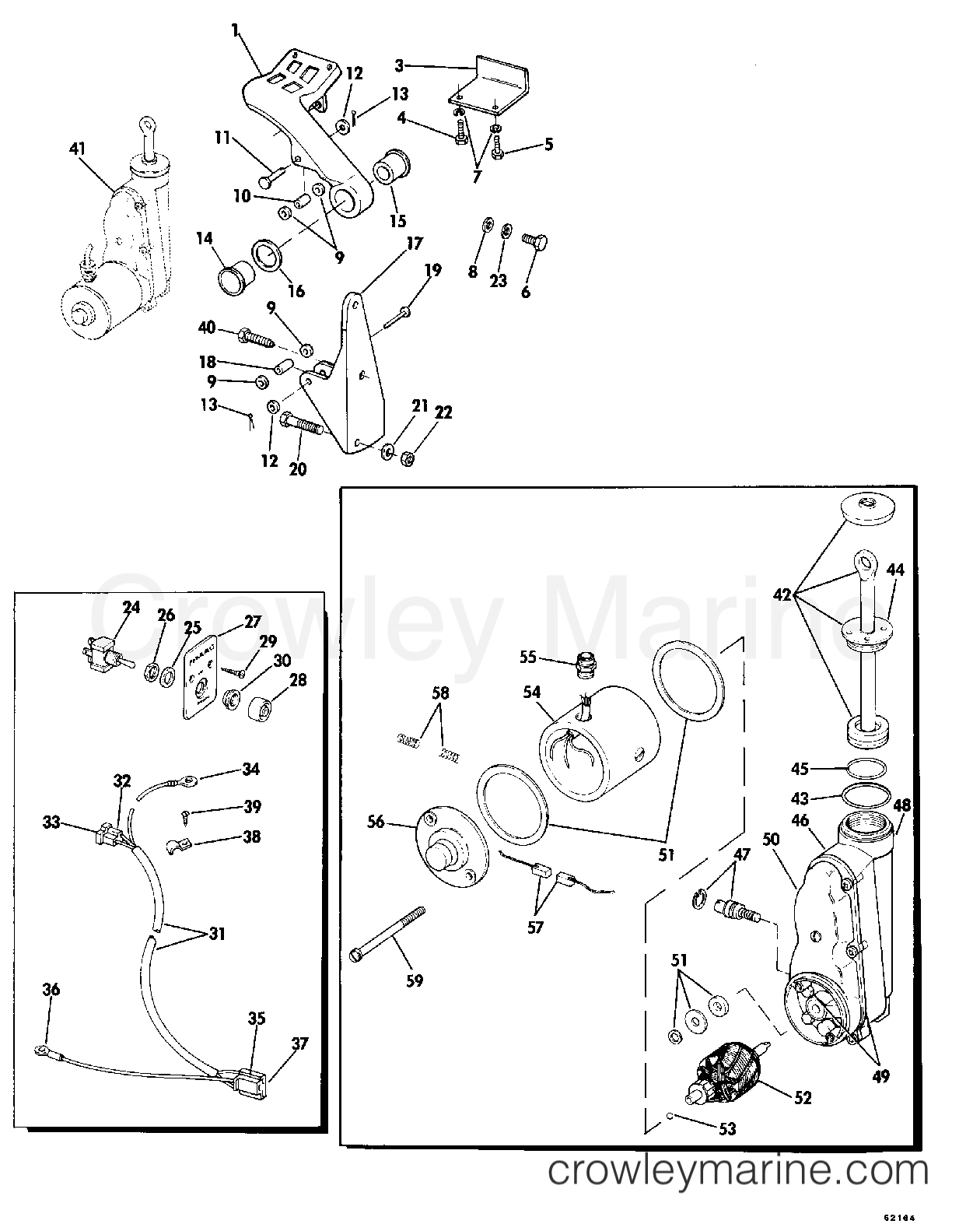 POWER TILT KIT 75 SHORT SHAFT MODELS - 1980 Rigging Accessories Power ...