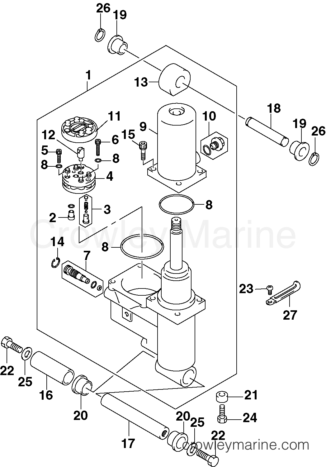 POWER TRIM & TILT - 2003 Outboard 40 J40PL4STC | Crowley Marine