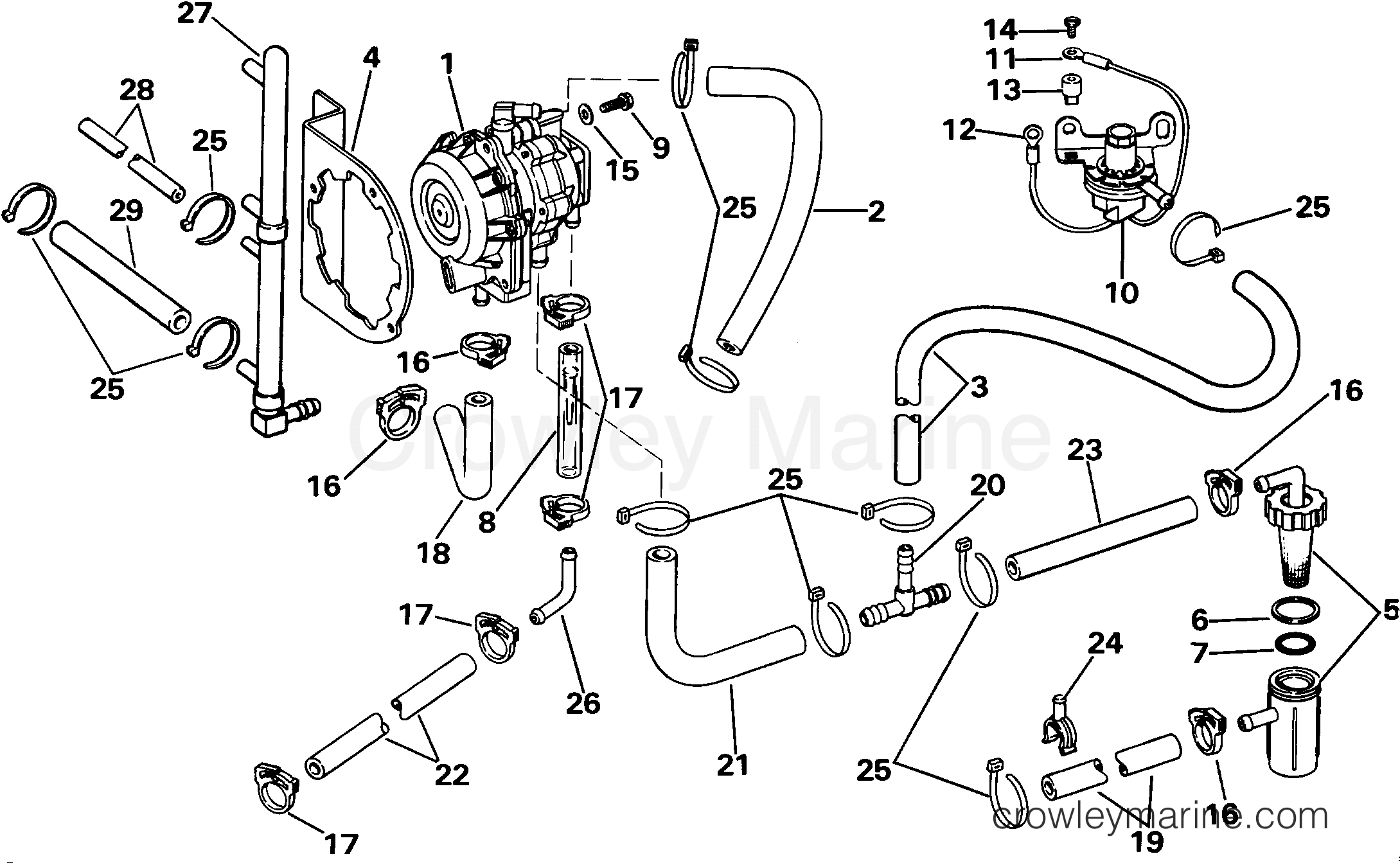 VRO PUMP - 1985 Outboard 150 E150TLCOS | Crowley Marine