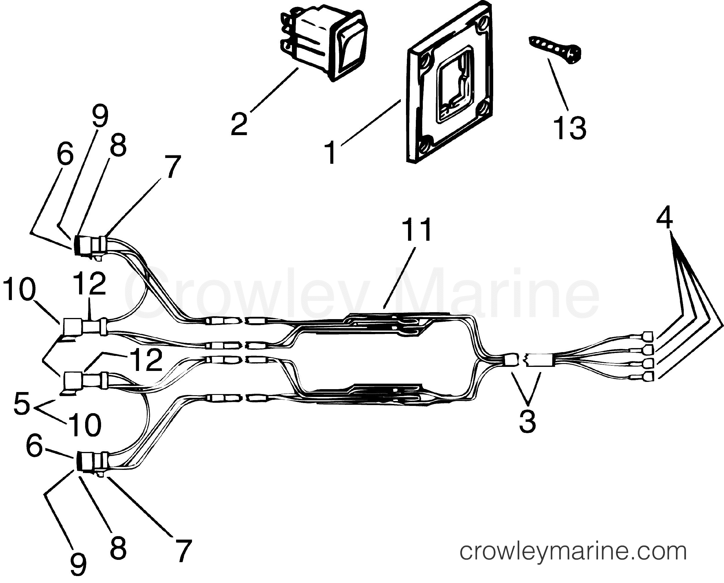 TRIM SYNCHRONIZER SWITCH KIT - SYSTEMCHECK - 2013-2015 Rigging E-TEC ...