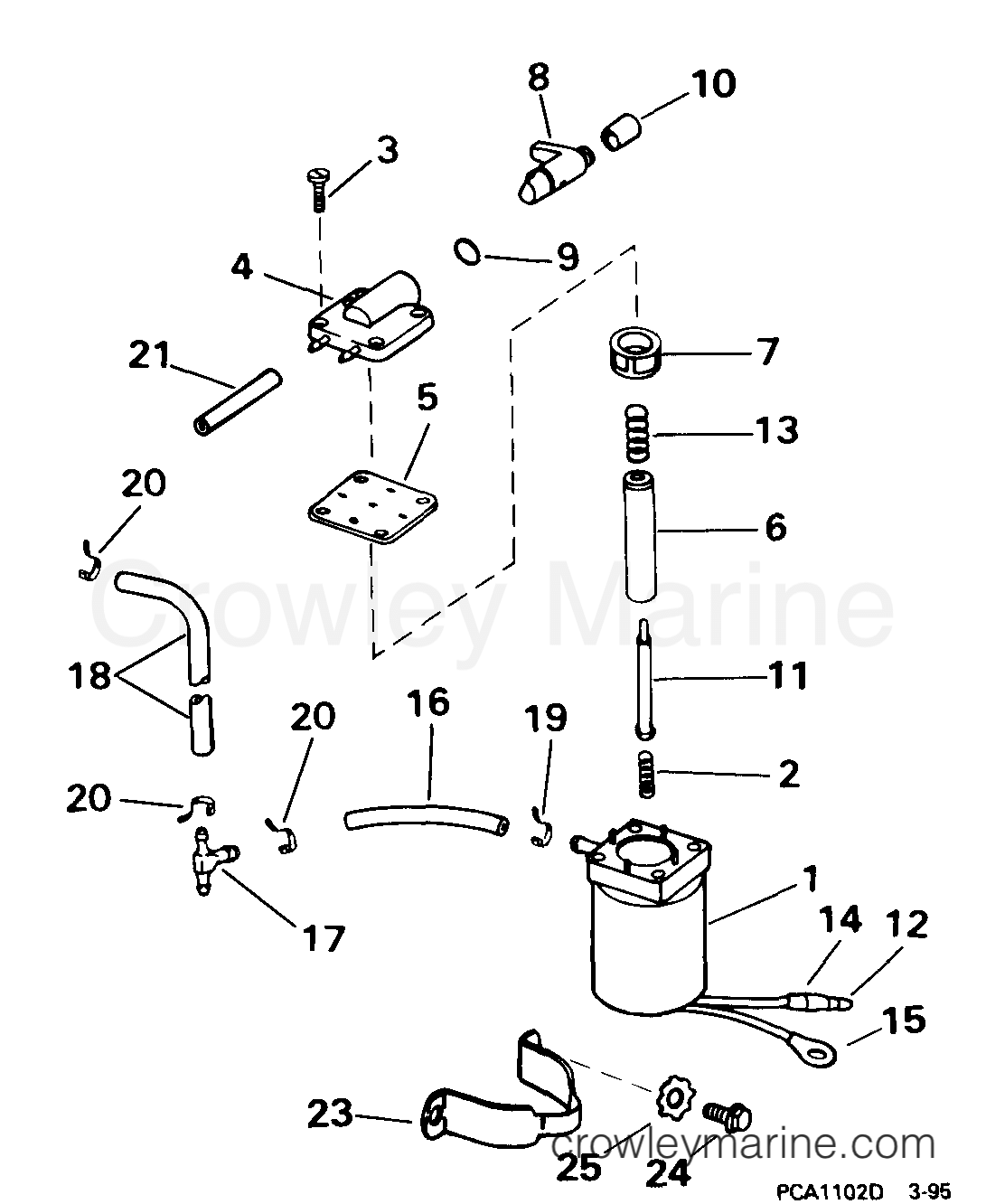 ELECTRIC PRIMER SYSTEM - 1999 Outboard 9.9 E10EBL4EEB | Crowley Marine