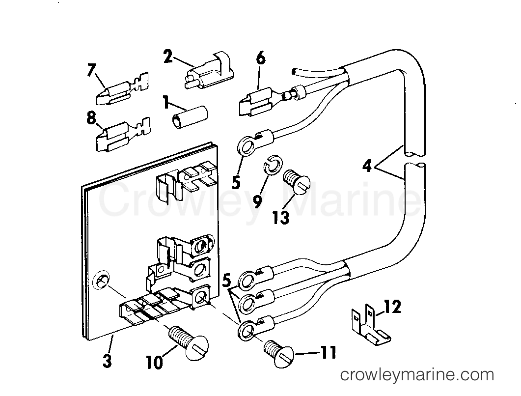 CONTROL BOX WIRING KIT - 1975 Rigging Accessories Electrical System ...