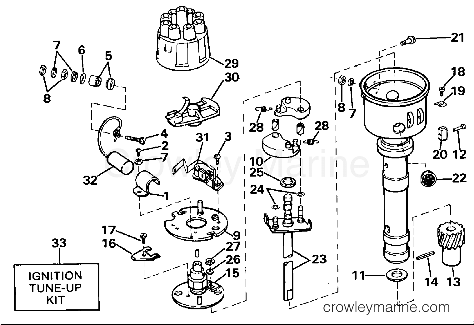 DISTRIBUTOR - MALLORY YL670AV - 1989 Stern Drive 5.7 574AMLMED ...