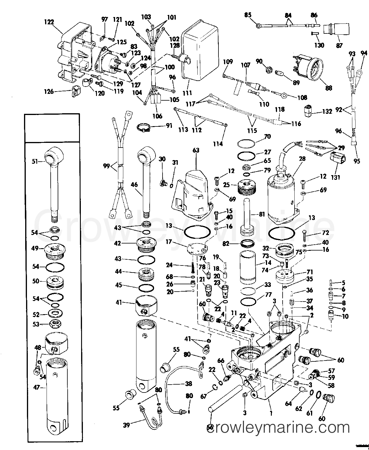 POWER TILT AND TRIM - 1980 Outboard 115 E115MLCSA | Crowley Marine