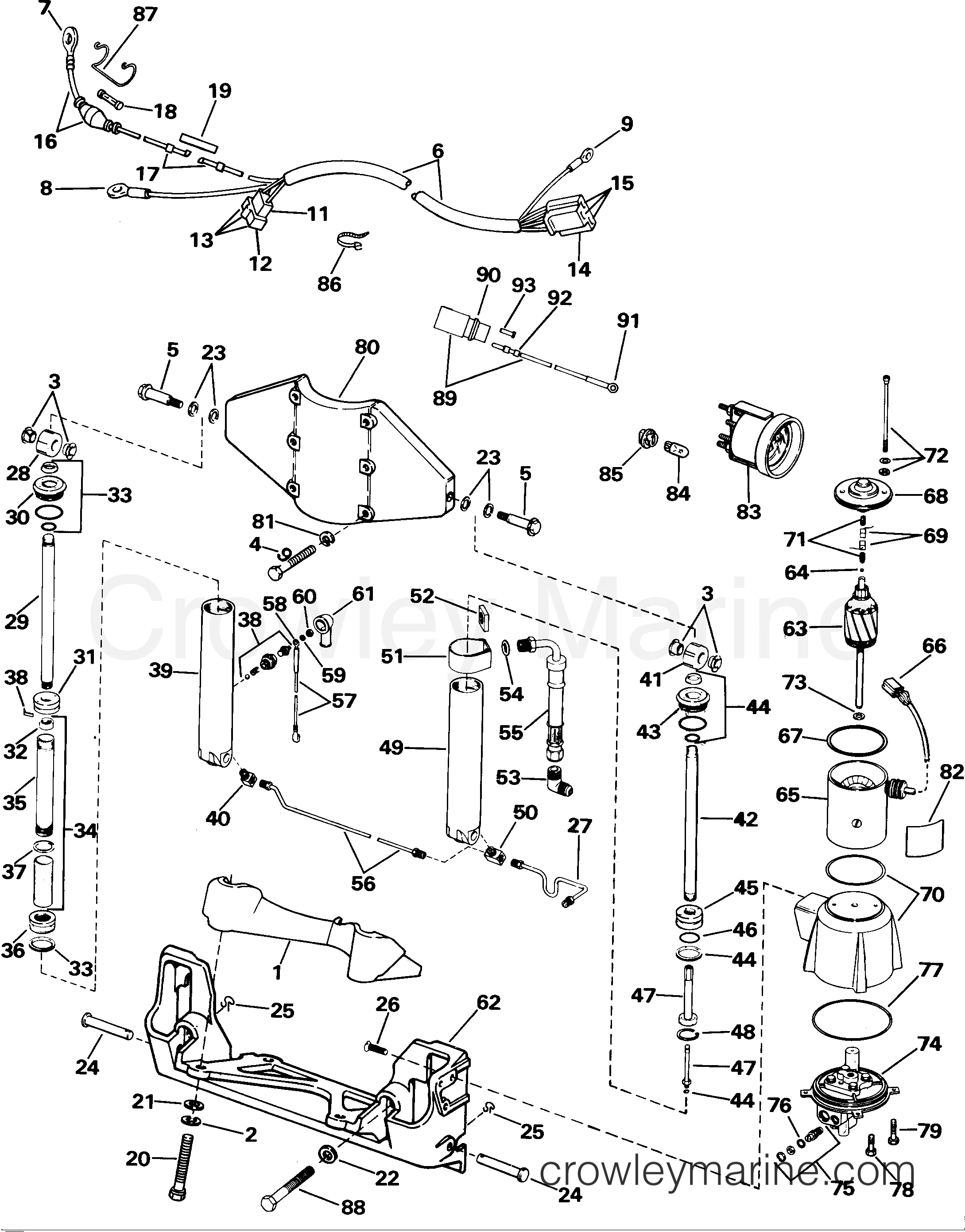 POWER TRIM AND TILT - 1985 Outboard 50 E50BECOB | Crowley Marine