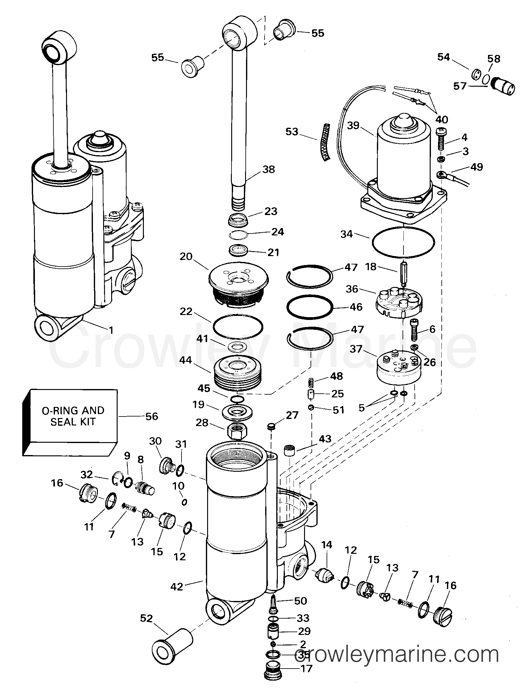 POWER TRIM & TILT - 2000 Outboard 50 J50PLSSM | Crowley Marine