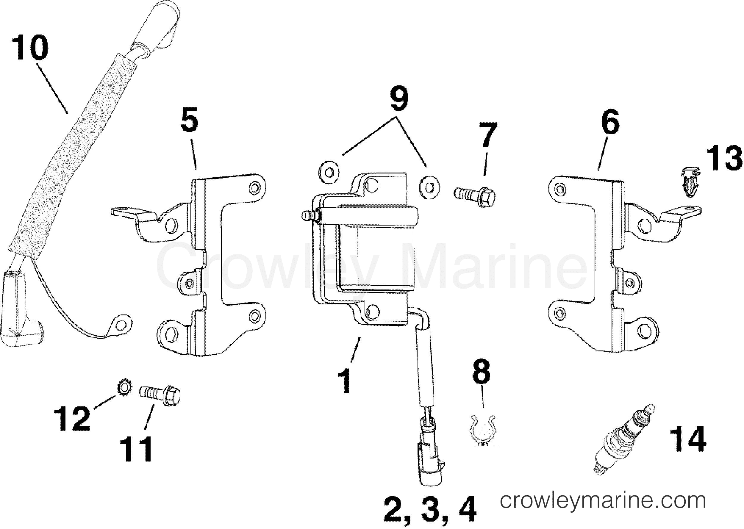IGNITION COILS - 2012 Outboard 150 E150DCXINE | Crowley Marine