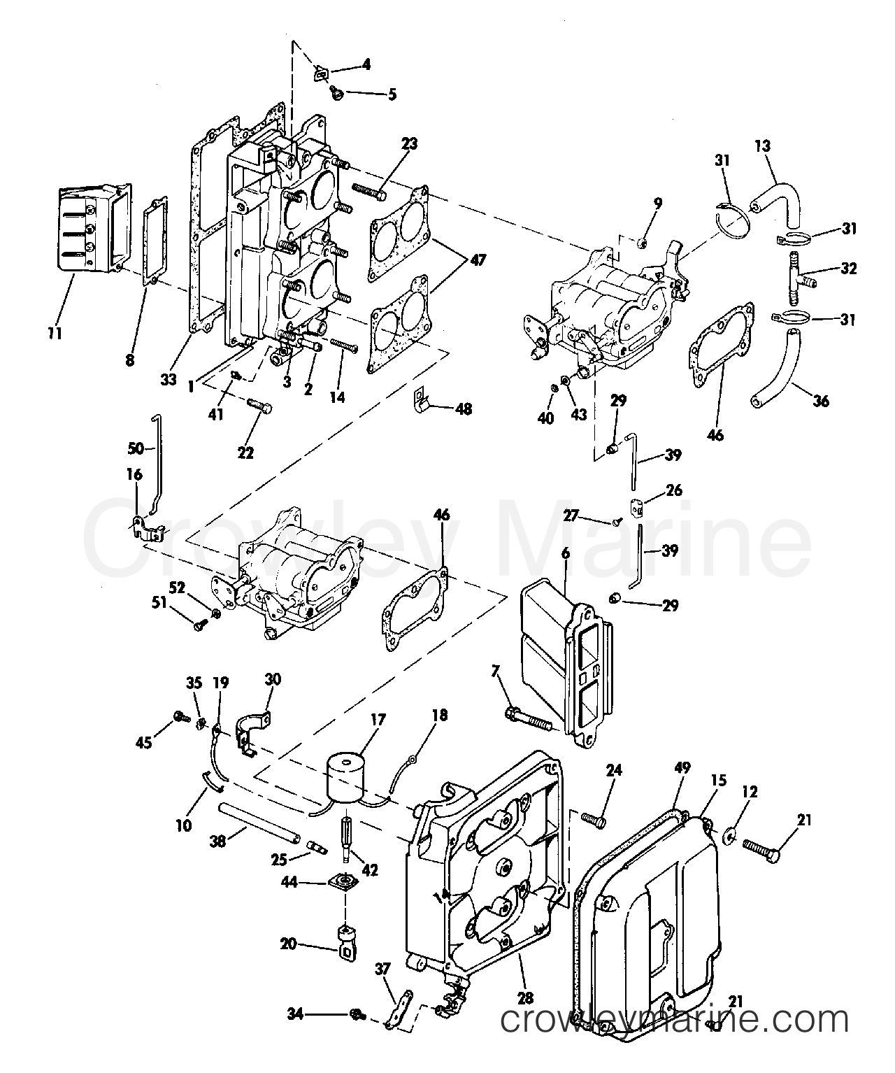 INTAKE MANIFOLD - 1979 Outboard 85 85995R | Crowley Marine