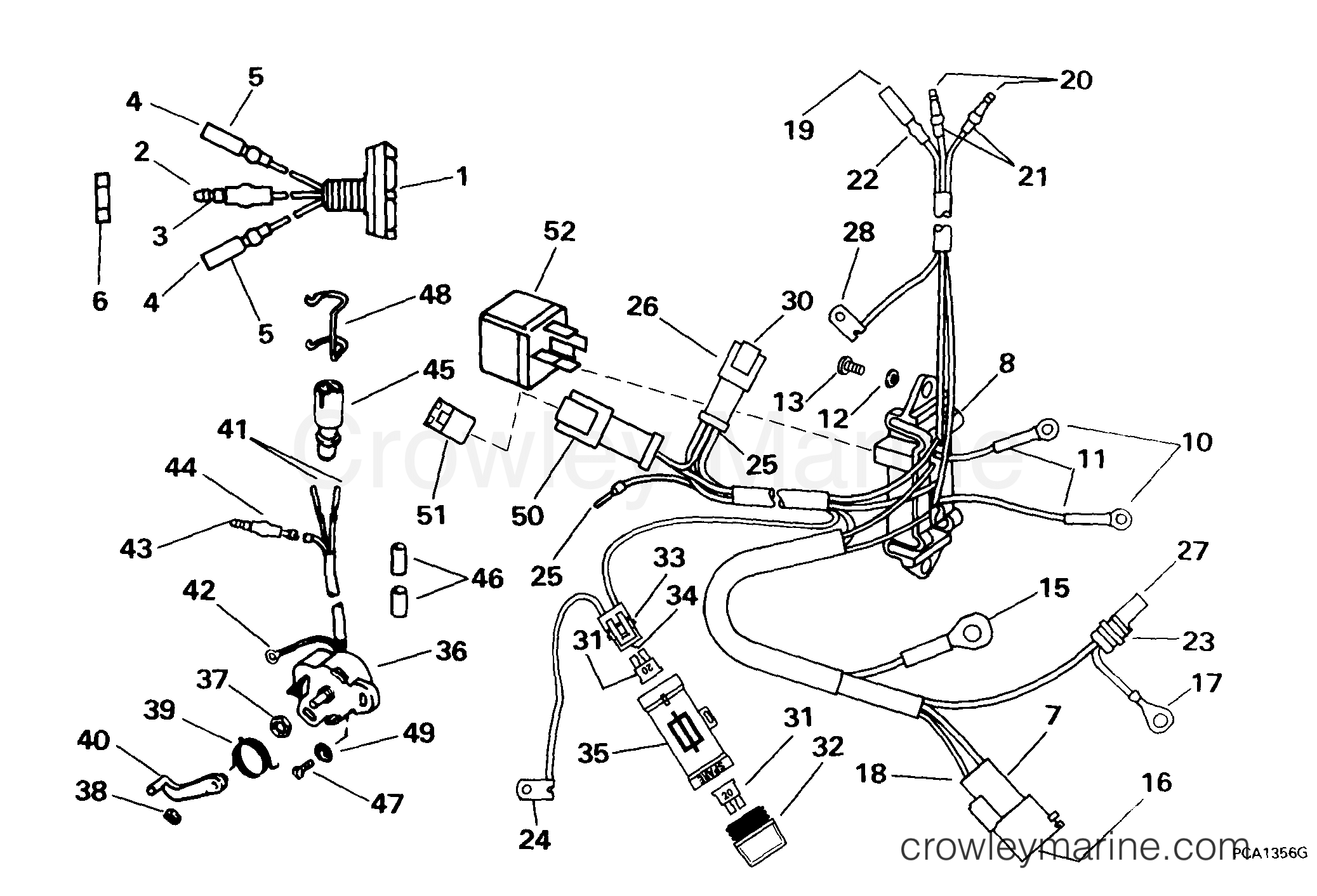 POWER TRIM/TILT ELECTRICAL -- 65 MODELS - 1999 Rigging Accessories ...