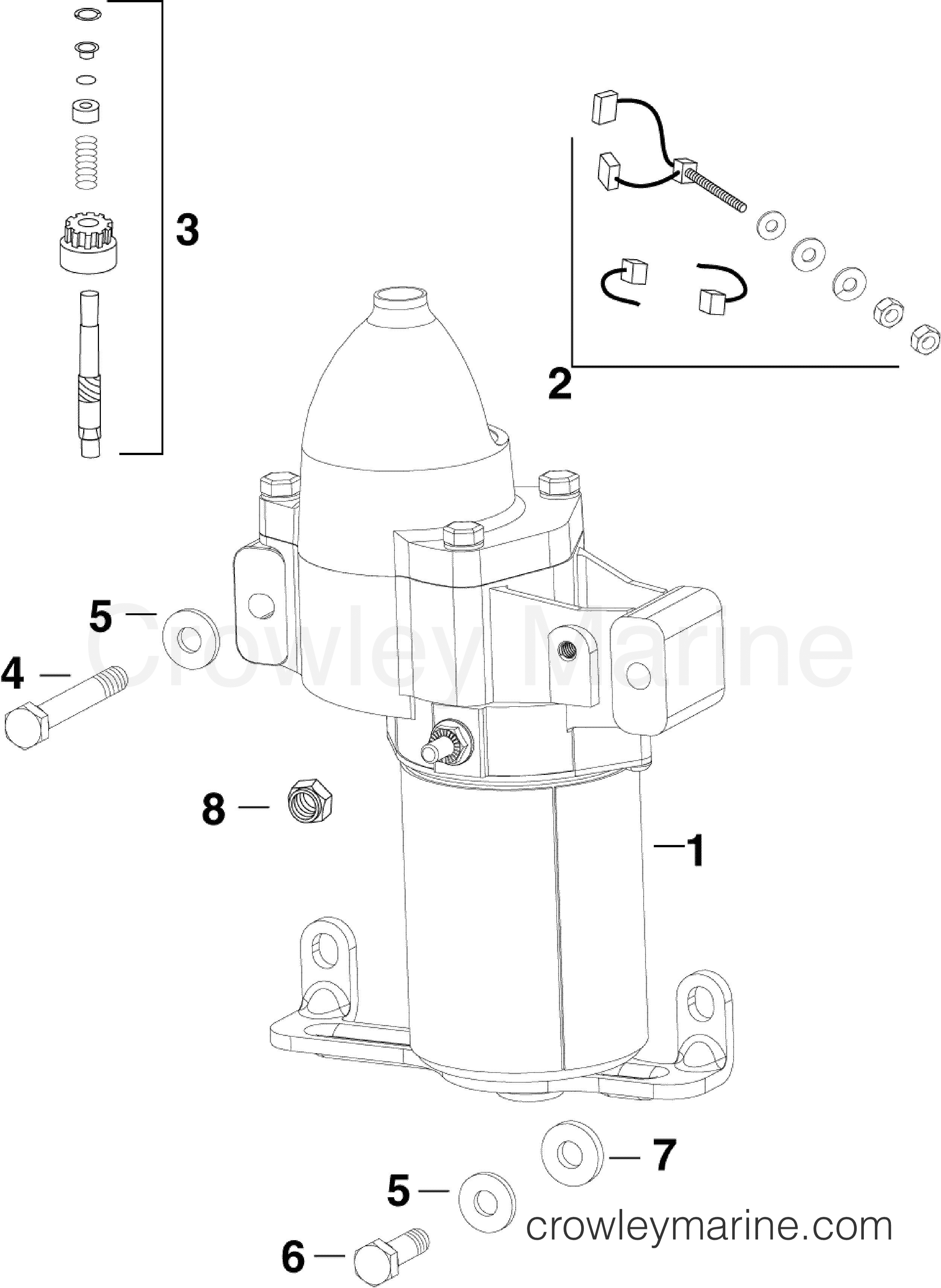 ELECTRIC STARTER - AB Outboard 300 - 3.4L E300DCXABB | Crowley Marine