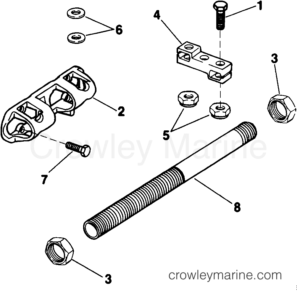DUAL CABLE STEERING KIT-175SL, 175STL - 1991 Outboard 150 VE150TLEIE ...