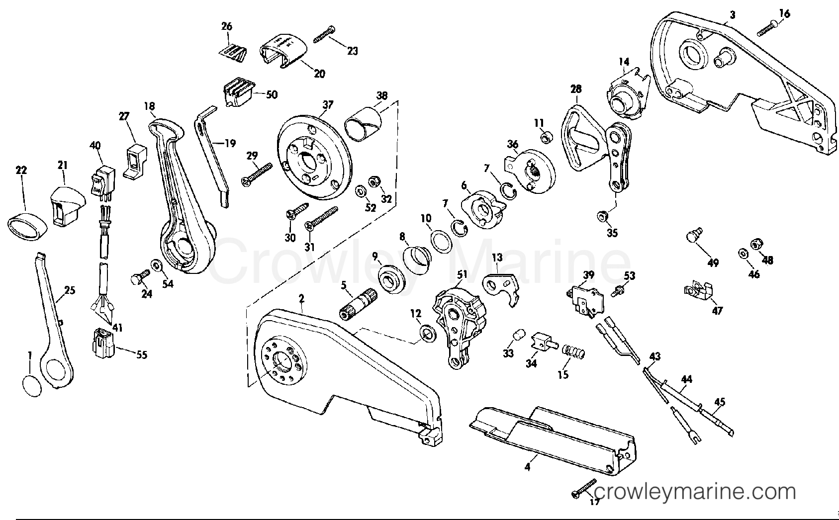REMOTE CONTROL ASSEMBLY - CONCEALED SIDE MOUNT - 1987 Rigging ...