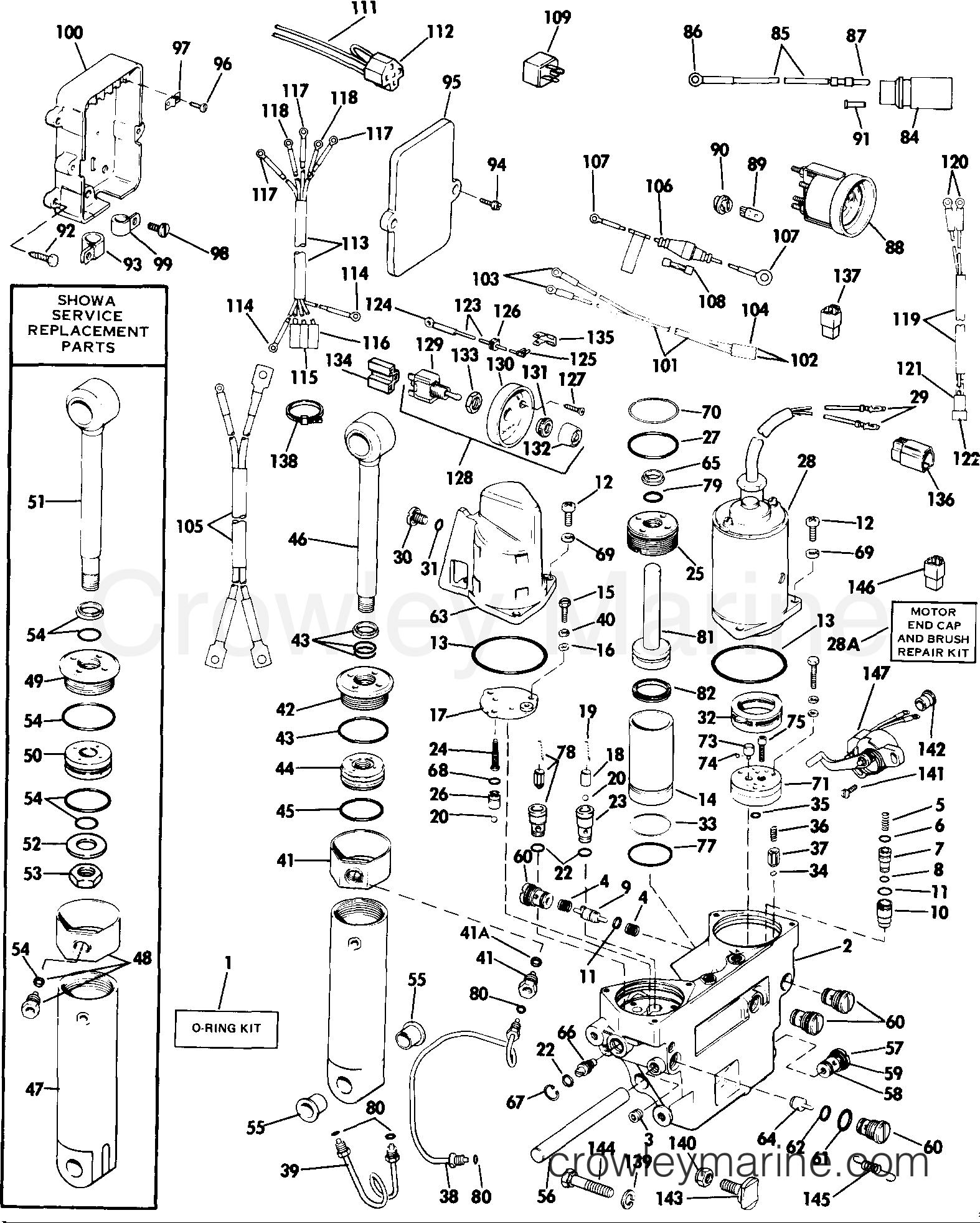 POWER TRIM/TILT 65 THRU 115 - 1985 Rigging Accessories Power Trim ...