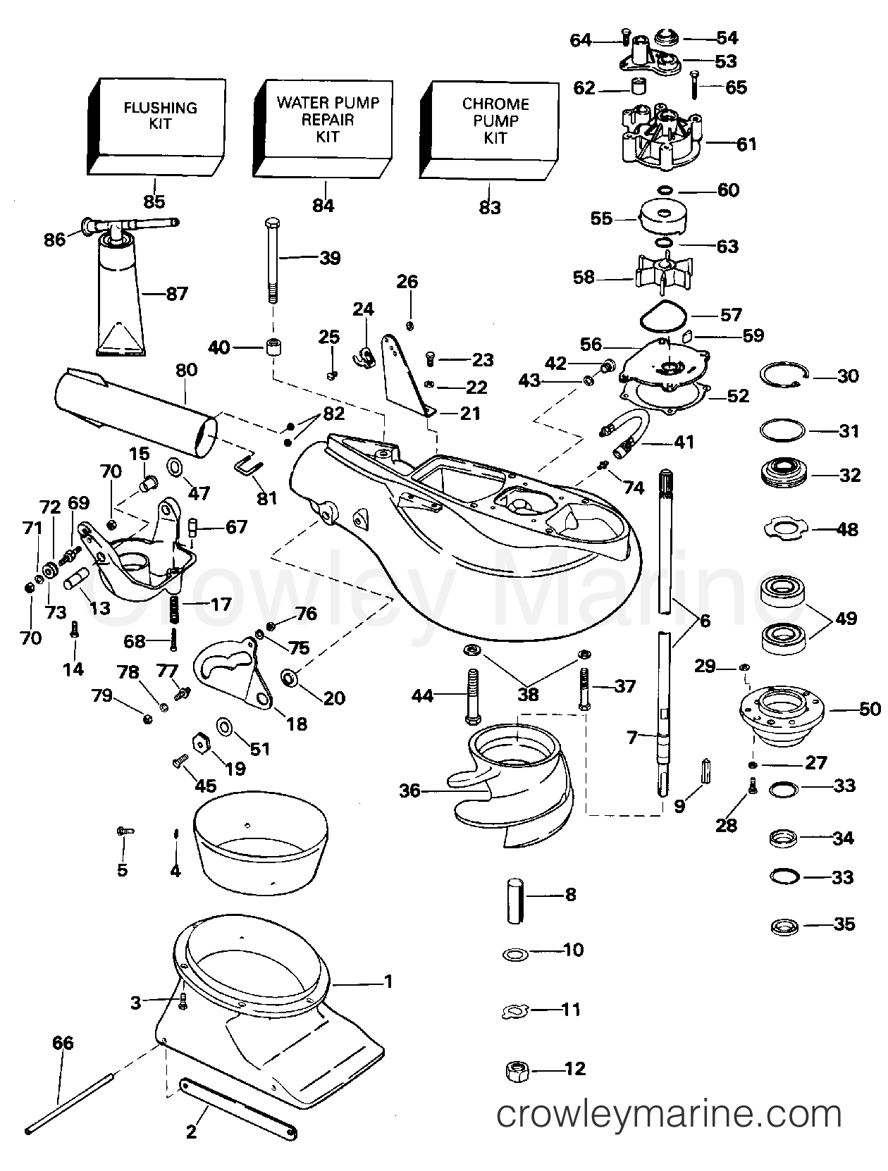 JET DRIVE UNIT - 1995 Outboard 175 E175NXEOM | Crowley Marine