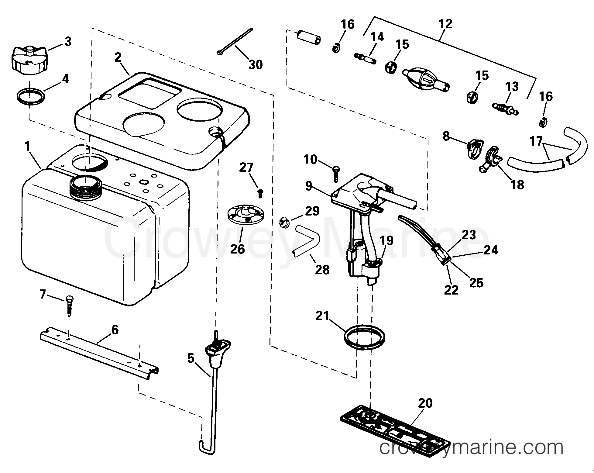 Oil Tank Parts Diagram