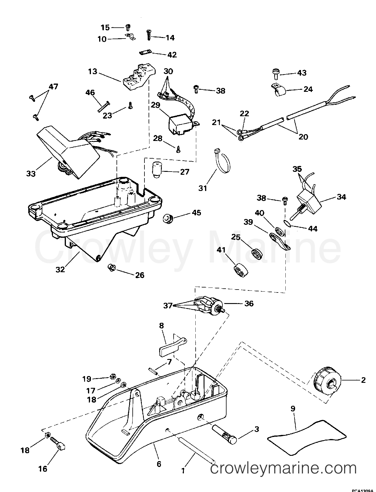 PEDAL GROUP - PWM - 1996 Electric Trolling Motor 12 Volt BF2TS ...