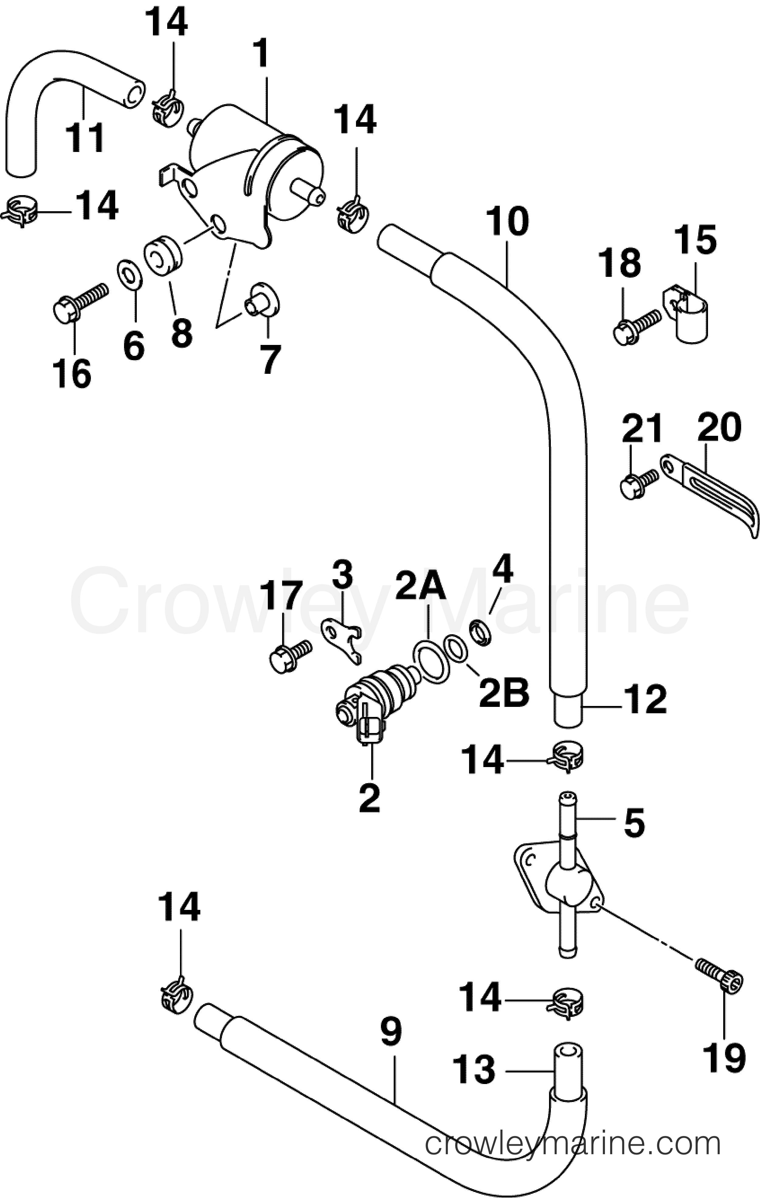 FUEL INJECTOR - 2006 Outboard 40 BJ40PL4SDR | Crowley Marine