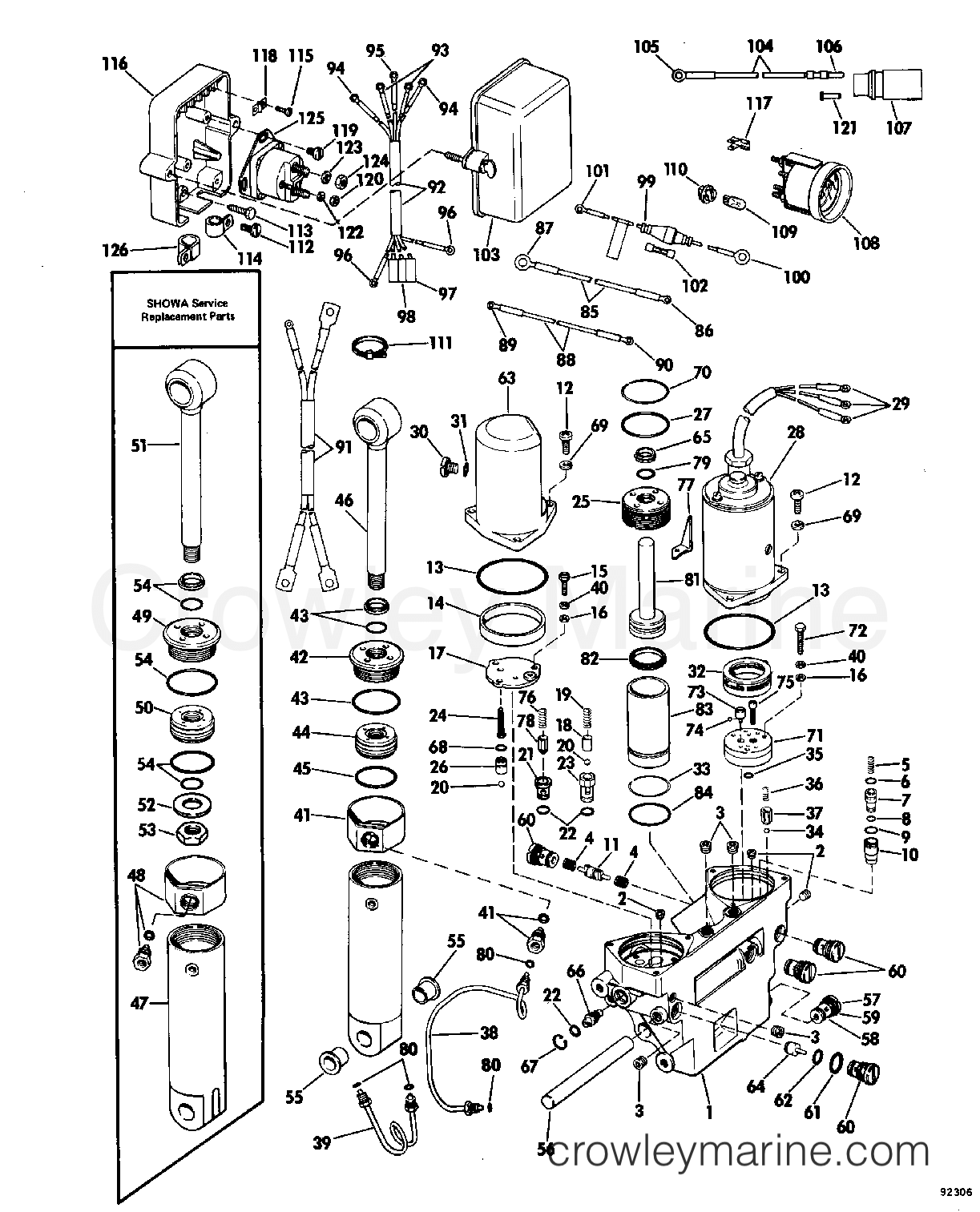 POWER TILT AND TRIM - 1979 Outboard 115 115990R | Crowley Marine