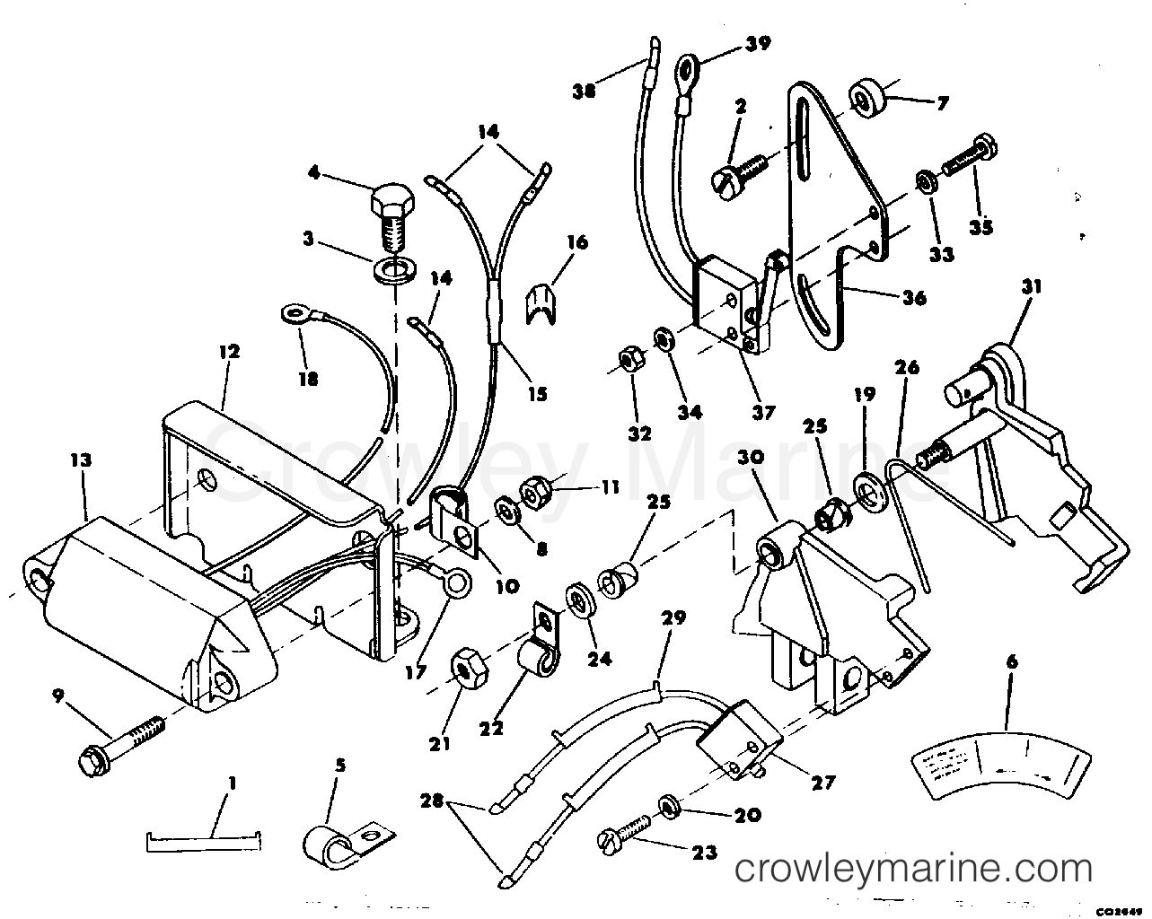 ELECTRONIC SHIFT ASSIST KIT 800 SERIES ONLY - 1979 Rigging OMC Stern ...