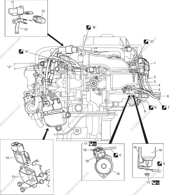 Service Manual DF20A, DF15A, DF9.9B, DF15 Wire Routing [48][Df20A ...