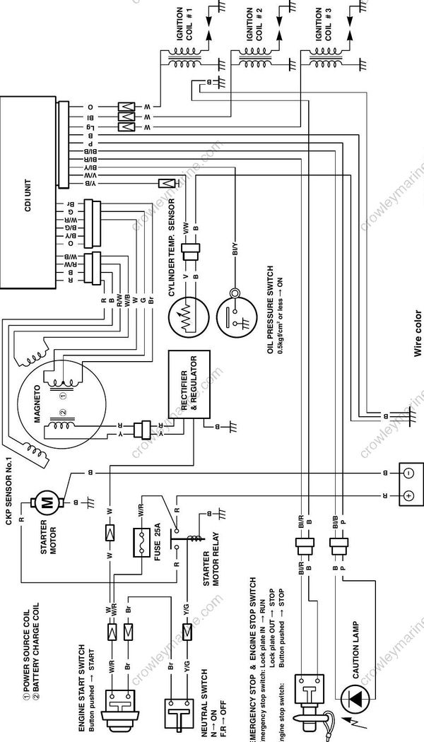 Service Manual DF30, DF25 Wiring Diagram [181][Df30, Df25] | Crowley Marine