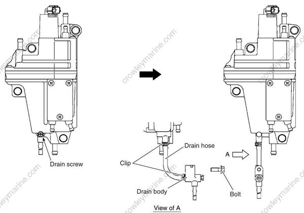 Service Manual DF70, DF60 Fuel Vapor Separator And Fuel Filter (High ...