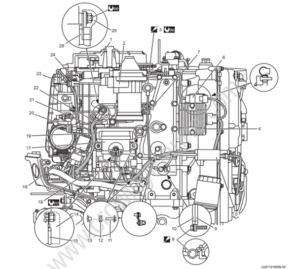Service Manual DF70AT-TH, DF90AT-TH, DF90A, DF70A Wire Routing [24 ...