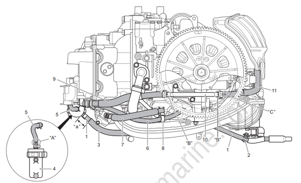 Service Manual DF70AT-TH, DF90AT-TH, DF90A, DF70A Wire _ Hose Routing ...