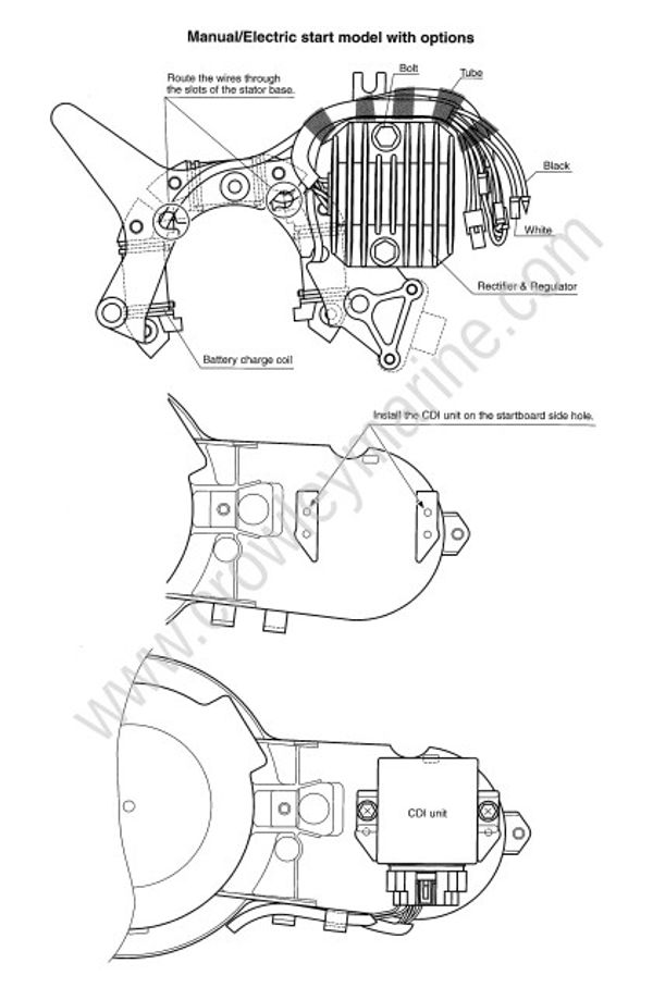 Service Manual DF9.9, DF15 Wire Routing [55][Df9.9, Df15] | Crowley Marine
