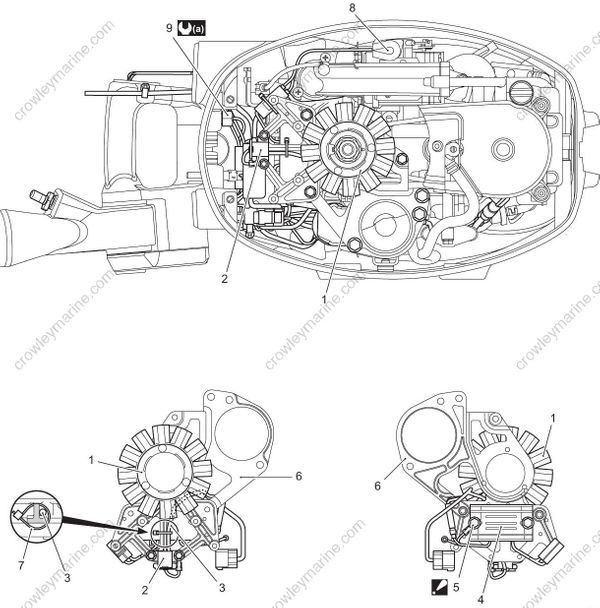 Service Manual DF9.9, DF8A Wire Routing [30][Df9.9, Df8A] | Crowley Marine