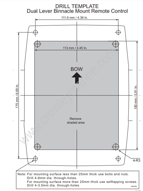 Binnacle Mount Remote Control Installation And User Guide, 5006182 ...