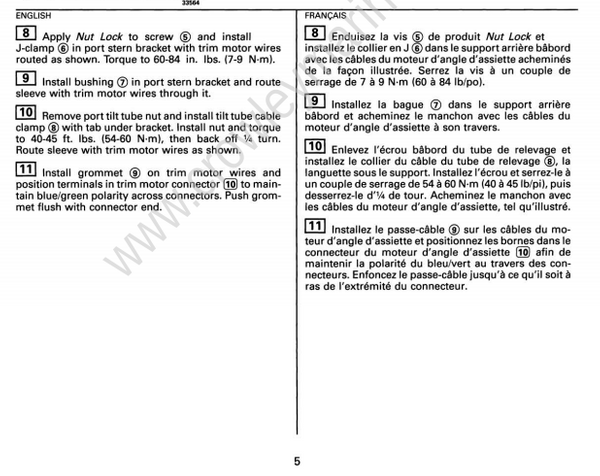 Power Trim/Tilt Kit, 1989 & Newer 40, 48, 50 With Touch-Trim [127555 ...