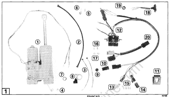 Power Trim/Tilt Kit, 1989 & Newer 40, 48, 50 With Touch-Trim [127555 ...