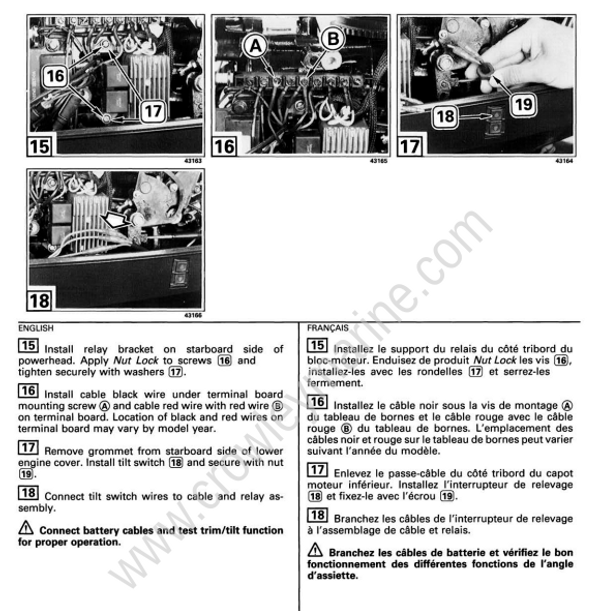 Power Trim/Tilt Kit, 1989 & Newer 40, 48, 50 With Touch-Trim [127555 ...