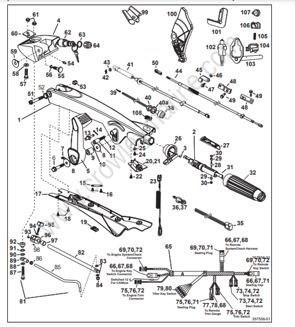 Tiller Handle Kit [357556] | Crowley Marine