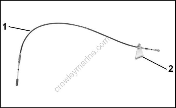 Outboard Jet Pump - Secondary Shift Cable [352584] | Crowley Marine