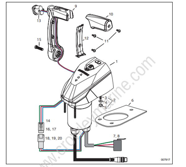 Single Binnacle Icon Control - 1 Engine [355084] | Crowley Marine